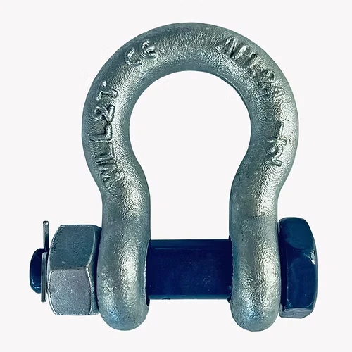 Galvanised Safety Blue Pin Bow Shackles – 1T to 9.5T - Galway Maritime