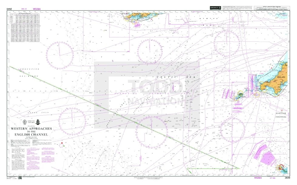 Admiralty Chart 2649 – Western Approaches to the English Channel ...
